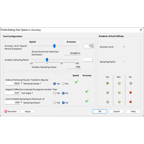 Free Space Propagation Settings